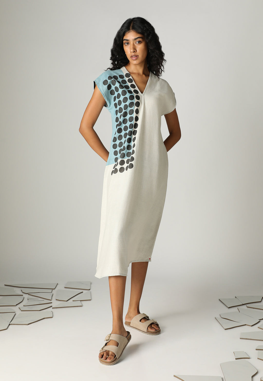 Dot-Dot Slash Dress | Love by Kaveri | Kikli India