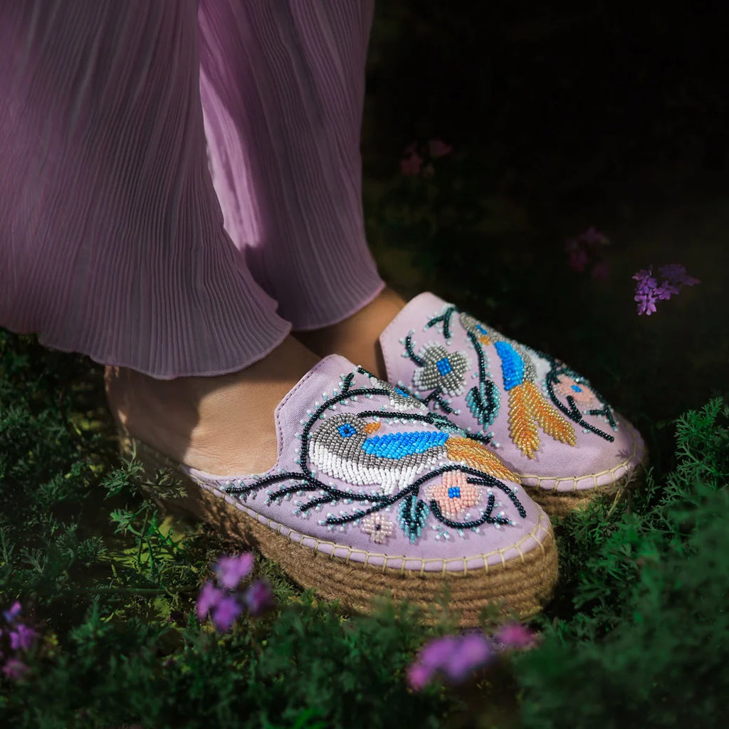 Songwing Espadrilles Lavender Platforms | Pari Pari | Kikli India