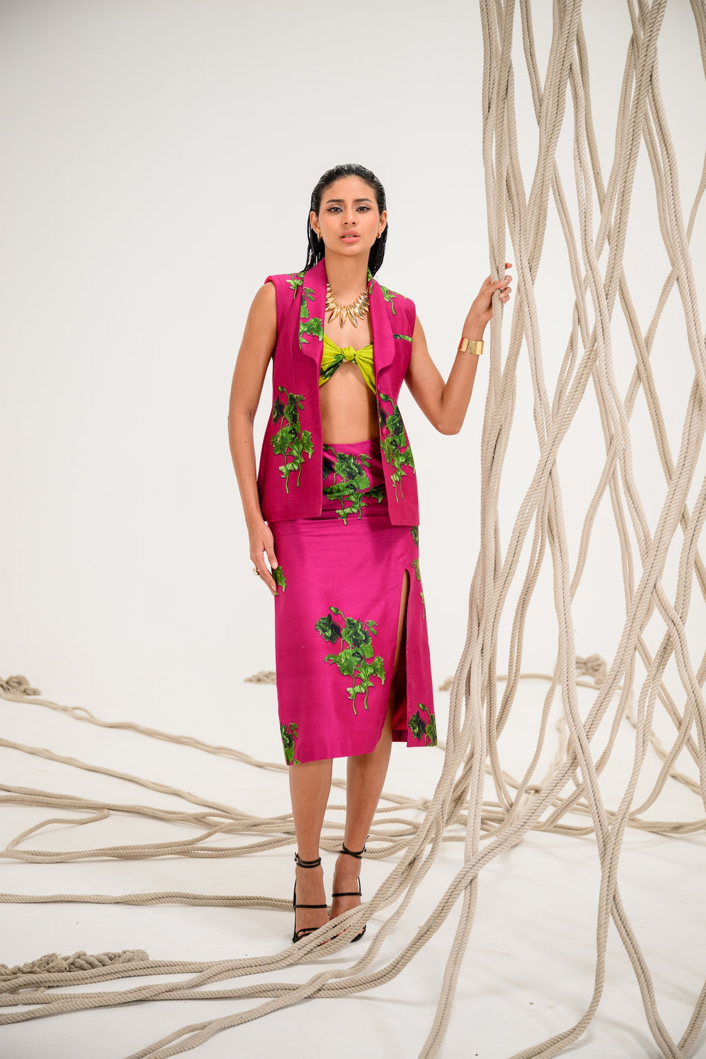 Dynamic Ruby Skirt Set | The Dramebaaz Company | Kikli India