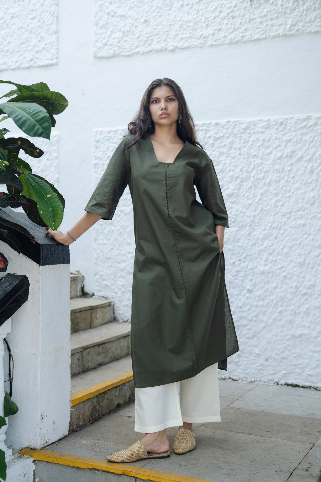 Masu Military Green Coord Set – Bold & Breezy Daily Look | Kikli India